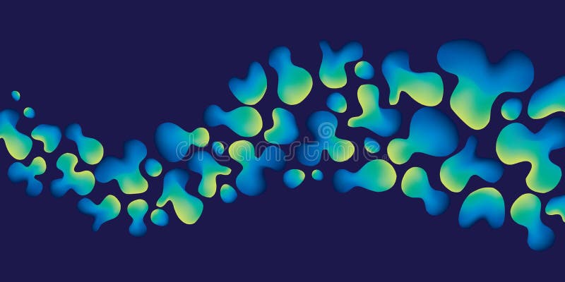Smooth Curve Liquid Vector Pattern Stock Vector - Illustration of drop ...