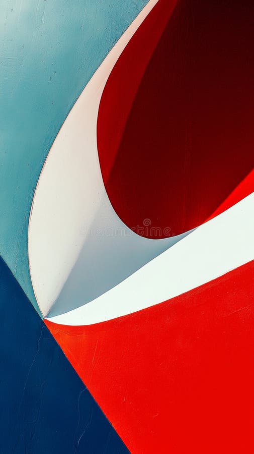 Abstract Red White Curved Shapes Interior Design Stock Photos - Free ...