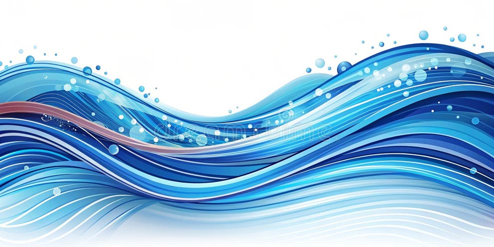 Smooth Curved Vector Wave Pattern in Dynamic Flow Stock Illustration - Illustration of texture ...