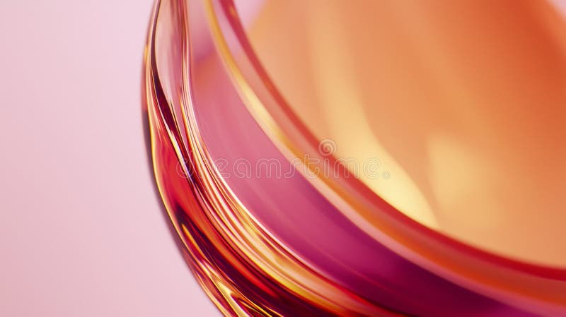 Smooth Curves and Flowing Lines of Glass Create an Abstract Composition ...