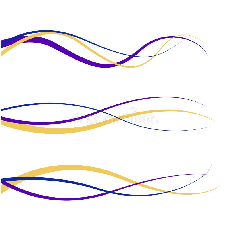 Set flowing curves stock vector. Illustration of banner - 111691667