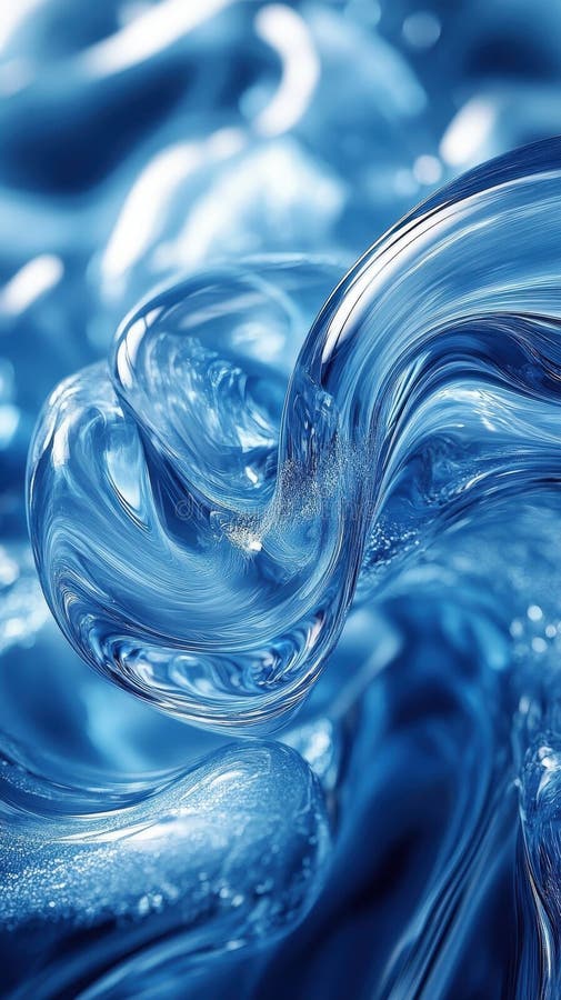 Smooth, Curving Shapes Imitating the Natural Motion of Liquid Streams ...