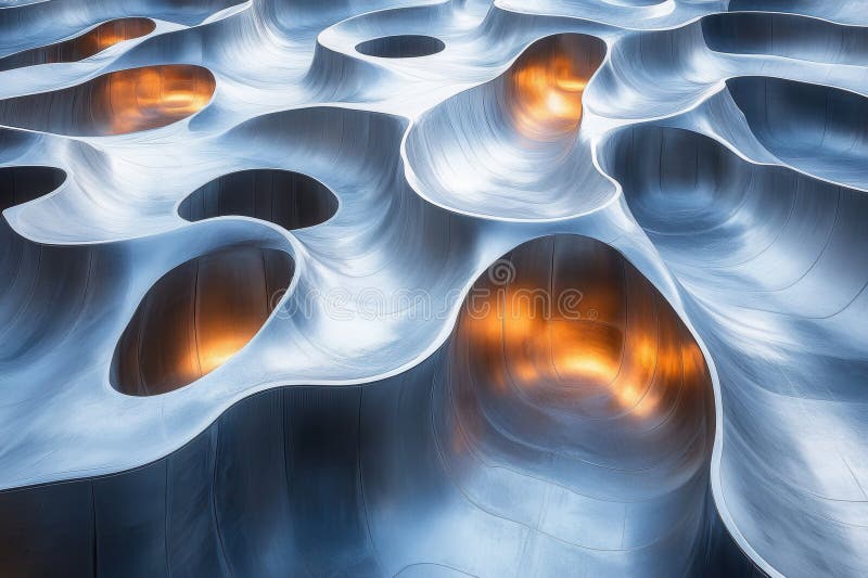 Smooth Curving Shapes Imitating Natural Motion Liquid Streams Used ...