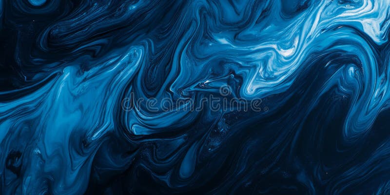 A Smooth, Dark Blue Background with Swirling, Fluid Patterns Resembling ...