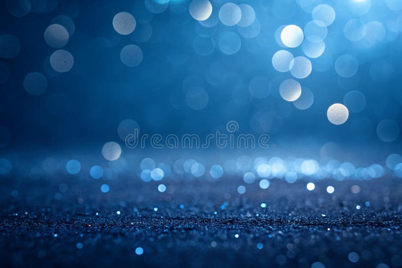 Dark Blue Gradient Bokeh Background Stock Illustration - Illustration ...