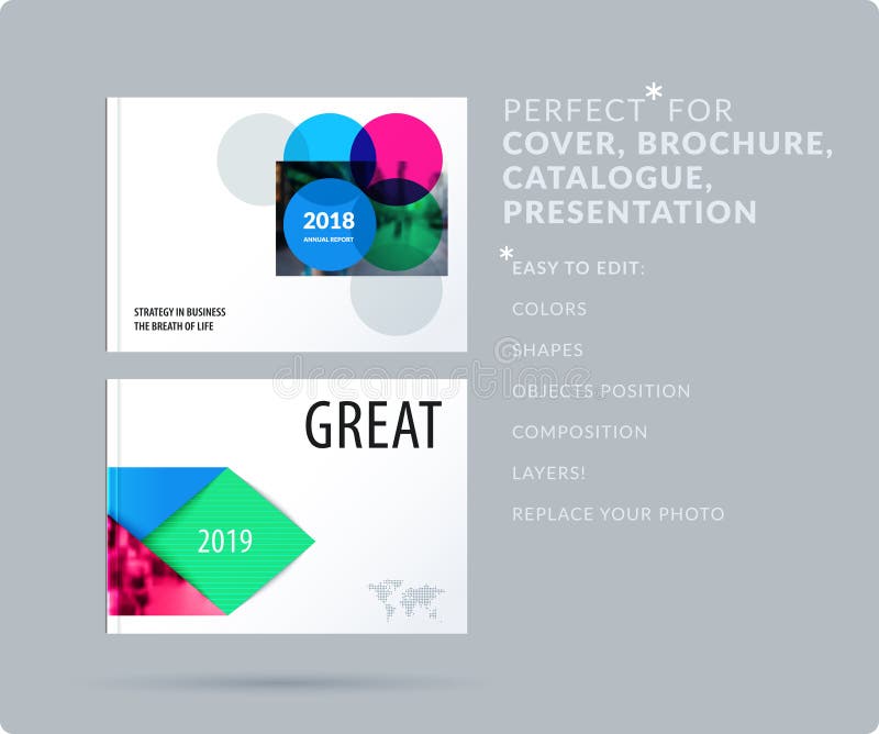 Smooth Design Presentation Template with Colourful Round Shapes ...