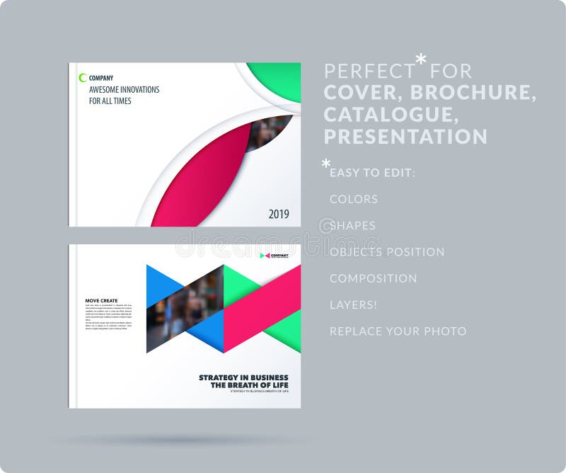 Smooth Design Presentation Template with Colourful Round Shapes ...