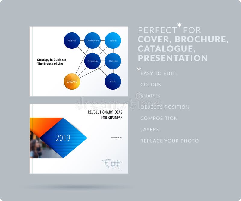 Smooth Design Presentation Template with Colourful Round Shapes ...