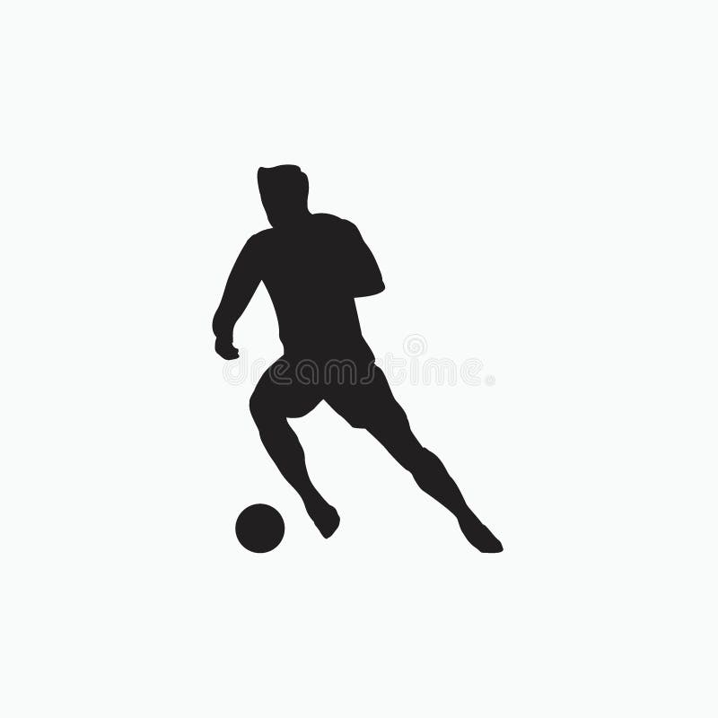 Smooth Dribble in Soccer - Silhouette Flat Illustration Stock Vector ... Smooth Dribble in Soccer - Silhouette Flat Illustration Stock Vector ...