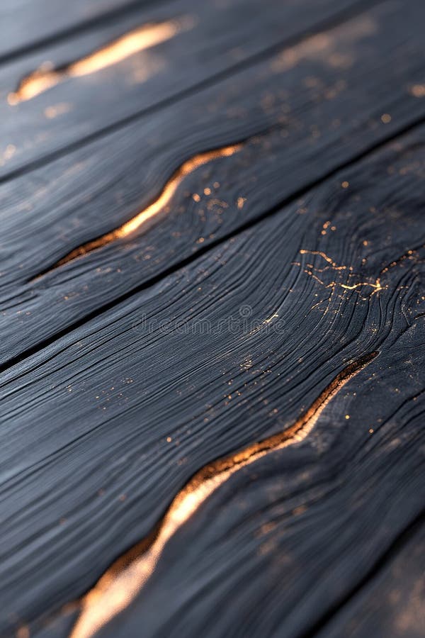 Smooth Ebony Wood Features a Glossy Finish, Highlighting Natural ...