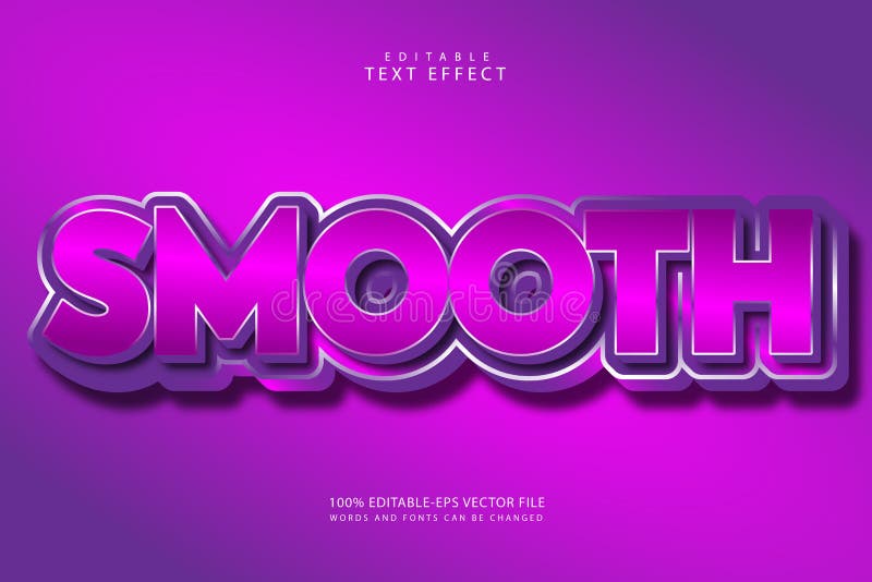 Smooth Editable Text Effect 3 Dimension Emboss Modern Style Stock ...
