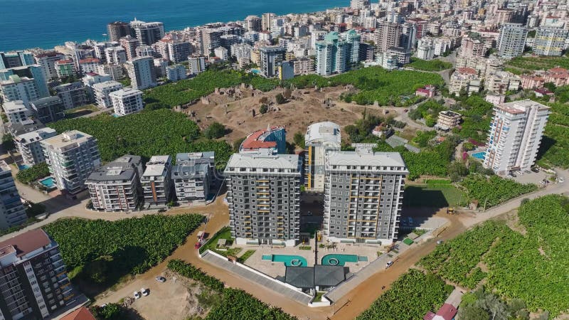 Aerial View: Furniture is Lifted through a Balcony To Upper Floors ...