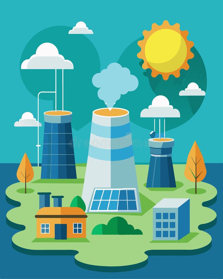 Efficient Towers Stock Illustrations – 364 Efficient Towers Stock ...
