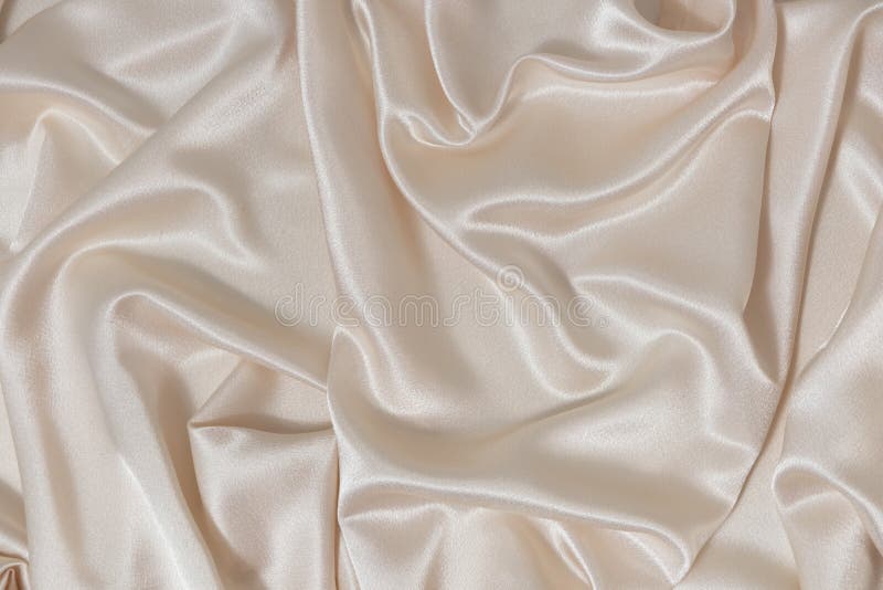 Smooth Elegant Beige Background of Silk Fabric Lined with Waves Stock ...