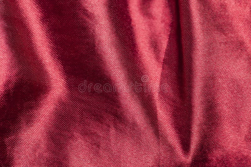 Smooth Elegant Burgundy Silk or Satin Luxury Fabric Texture. Top View ...