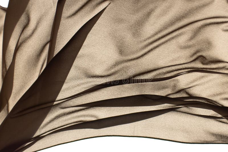 Smooth Elegant Colorful Transparent Cloth Separated on White Background ...