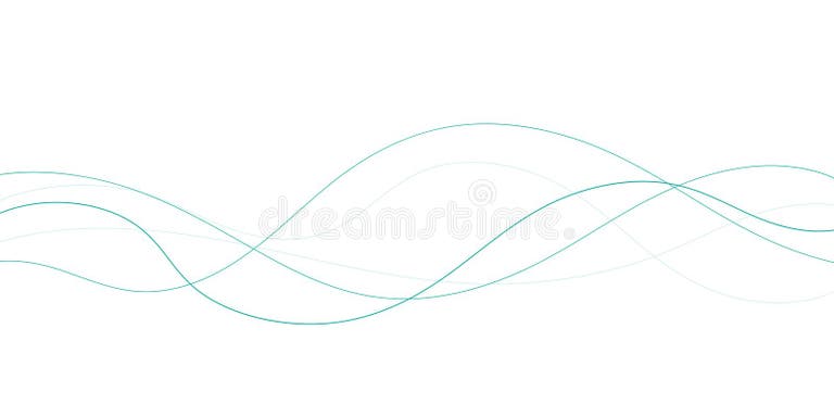 A Smooth, Elegant Design Featuring Overlapping Teal Lines Creating a ...