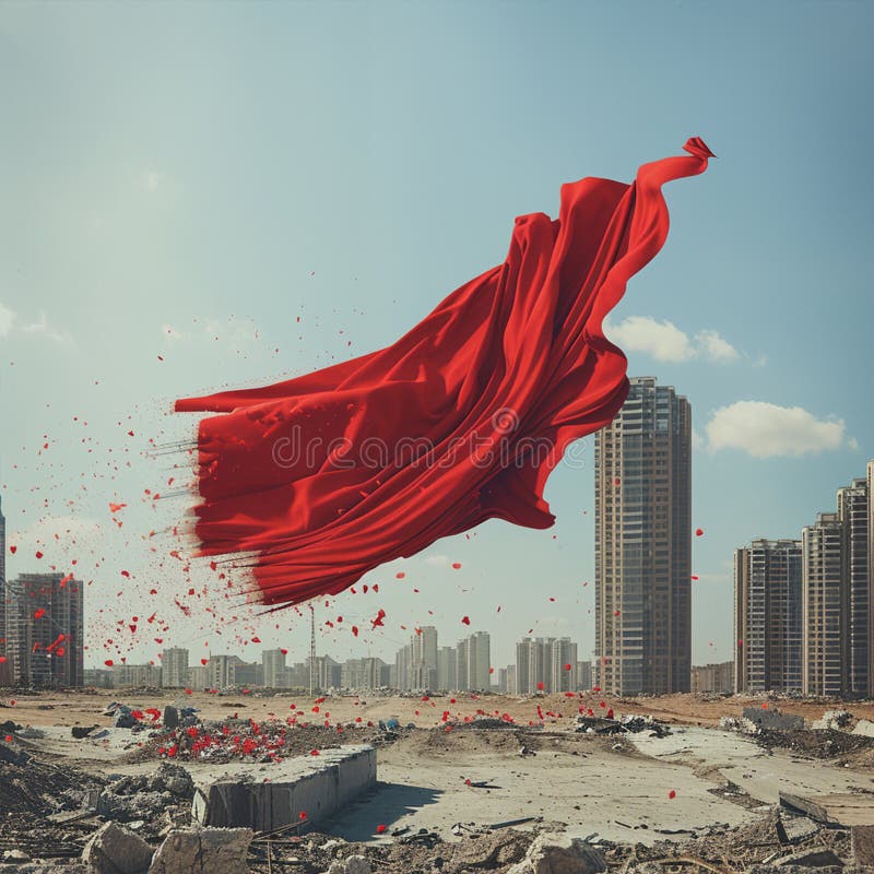 Flying Fabric or Fabrics, Fabrics Floating Up in the Air in Different ...