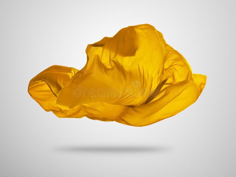 Smooth Elegant Gold Cloth on Gray Background Stock Image - Image of ...