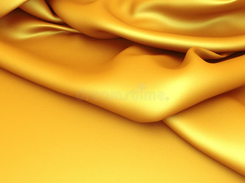 Smooth Elegant Golden Cloth Background Stock Illustration ...