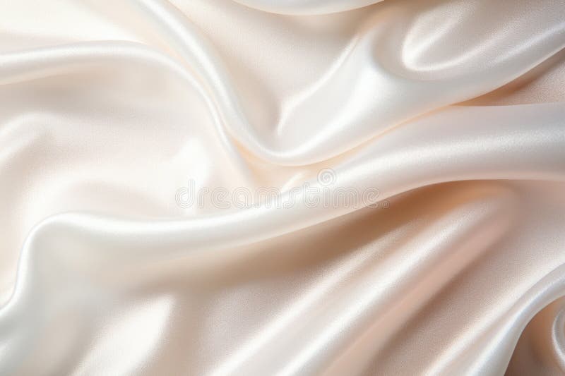 Smooth, Elegant Golden Silk. Light Colored Silk Fabric Stock ...