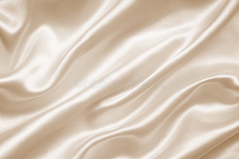 Smooth Elegant Golden Silk Or Satin Texture As Background In Se Stock