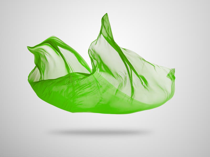 Smooth Elegant Green Cloth on Grey Background Stock Photo - Image of ...