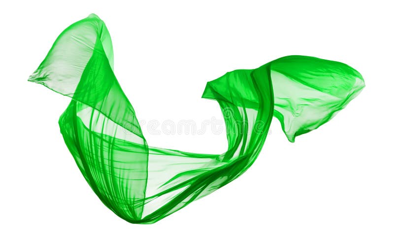 Smooth Elegant Green Cloth on White Background Stock Photo - Image of ...