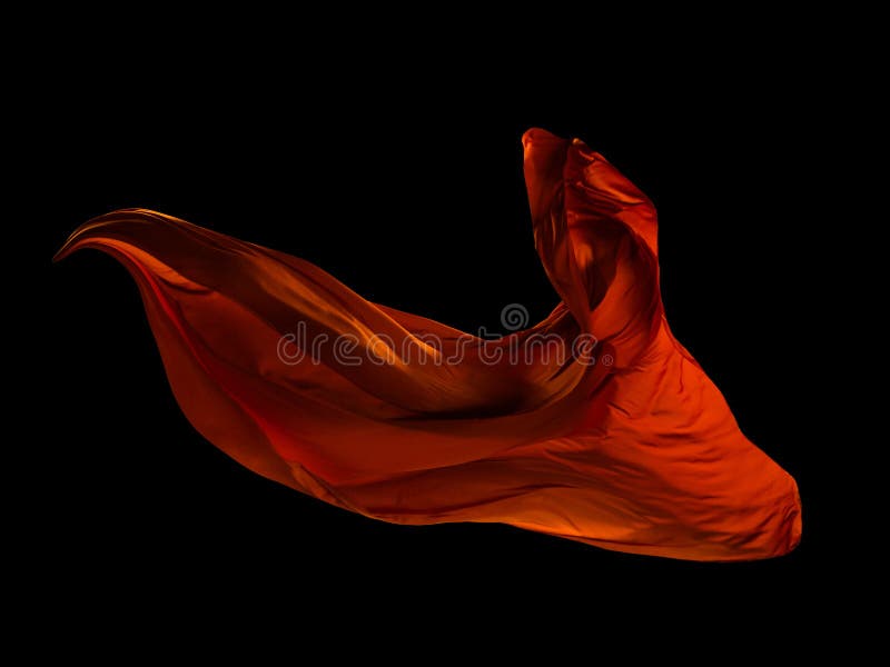 Smooth Elegant Red Cloth on Black Background Stock Image - Image of ...