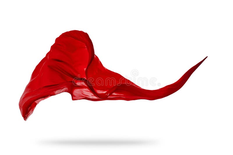 Smooth Elegant Red Cloth on White Background Stock Photo - Image of ...