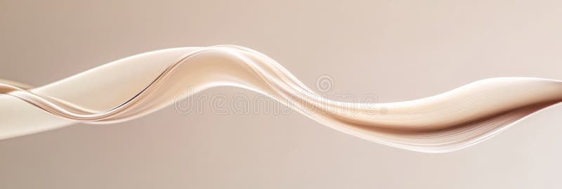 Beige Abstract Wave Flowing on Light Brown Background Stock ...