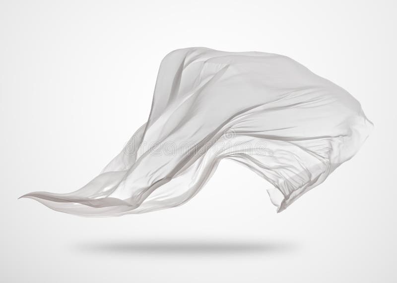 Smooth Elegant White Cloth on Gray Background Stock Image - Image of ...