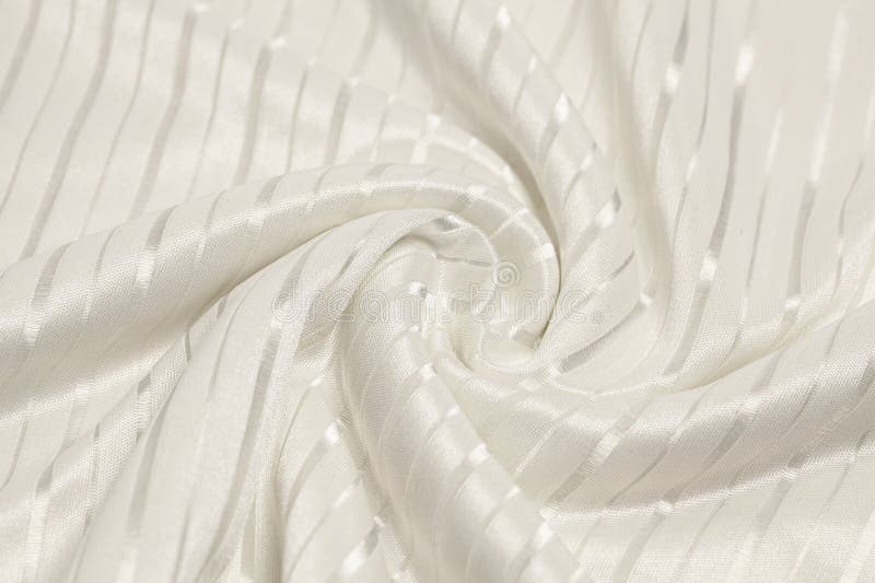 Smooth Elegant White Silk or Satin Luxury Fabric Texture. Top View ...
