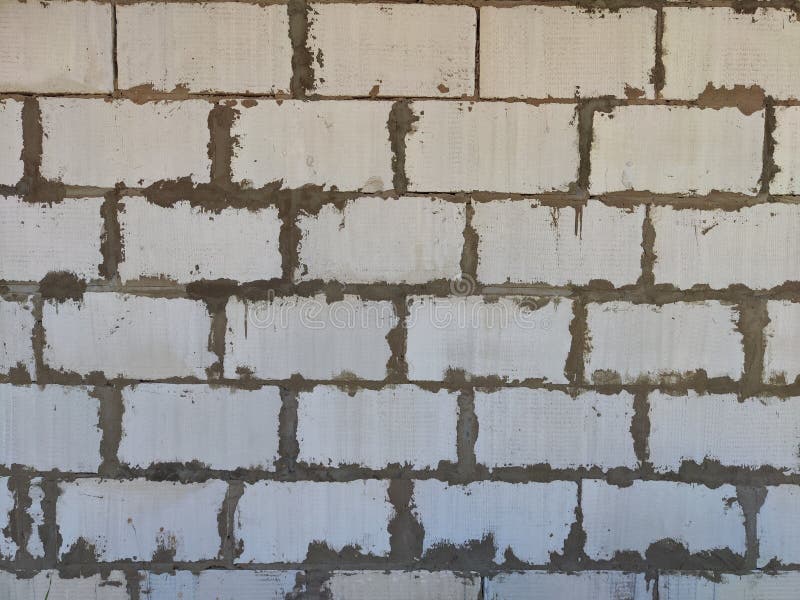 Smooth and Even Surface of a Freshly Plastered Masonry Wall with Ample ...