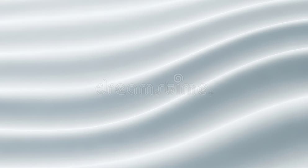 Abstract Smooth White Silk Fabric Wave Texture Stock Illustration ...