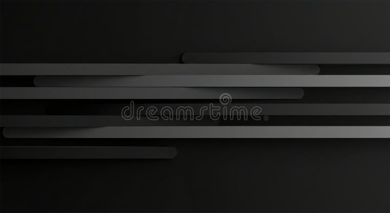 Smooth Fading Straight Lines in a Row 3D Vector Blurred Effect Dark ...