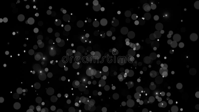 Smooth Falling Particles from Top To Bottom. Seamless Animation of ...