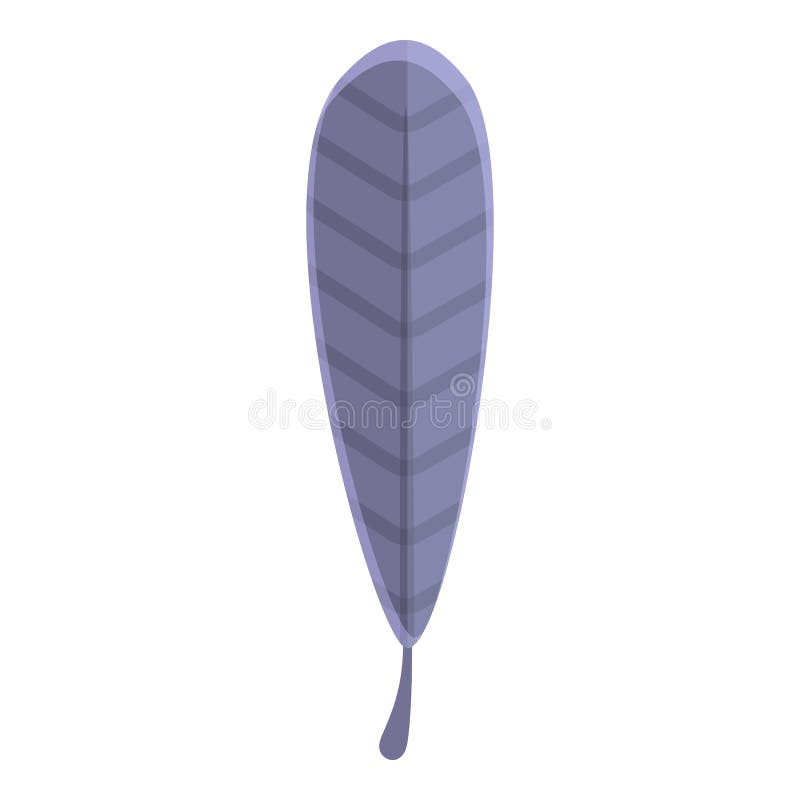 Smooth Feather Icon, Cartoon Style Stock Vector - Illustration of ...