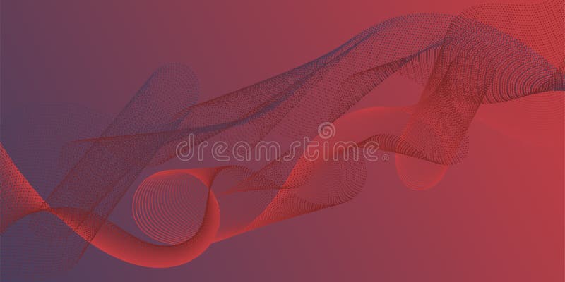 Smooth Filament Curves Motion Creative Background. Stock Vector ...