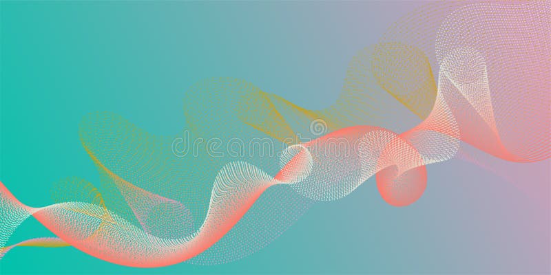 Smooth Filament Curves Motion Creative Background Stock Illustration ...