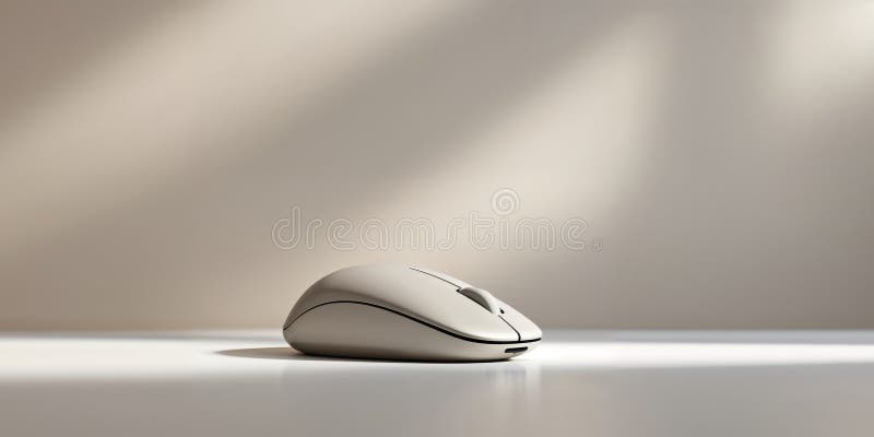 Smooth Finish Compact Optical Mouse on Surface Stock Image - Image of ...