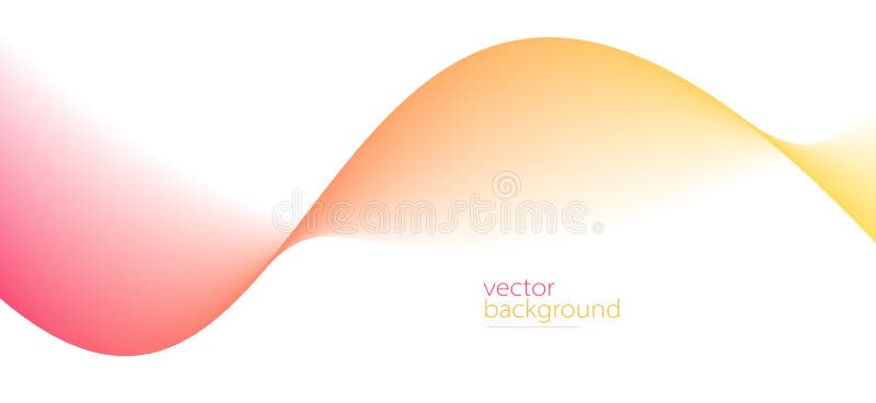 Smooth Flow of Wavy Shape with Gradient Vector Abstract Background ...
