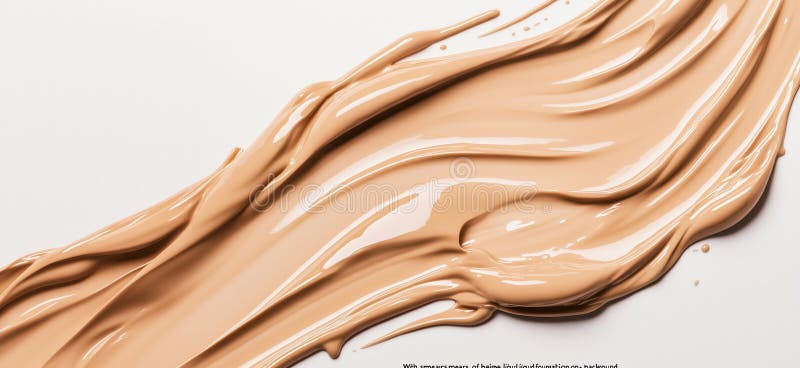 Smooth Flowing Beige Liquid Texture Ideal for Beauty and Cosmetic ...