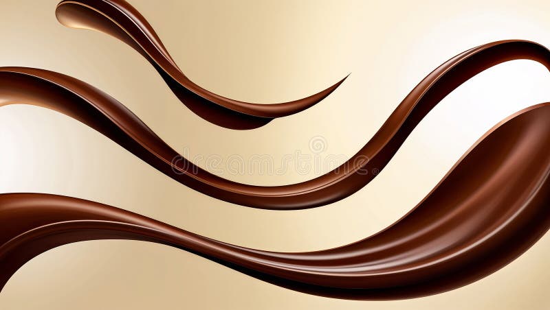 Smooth Flowing Chocolate Streams Creating a Visually Appealing Design ...