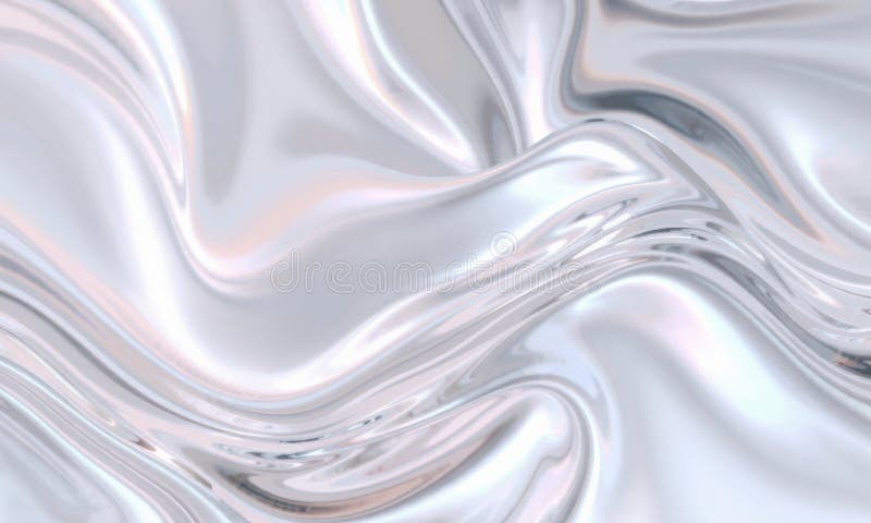 Smooth, Flowing Holographic Wave Background with Shiny, Reflective ...