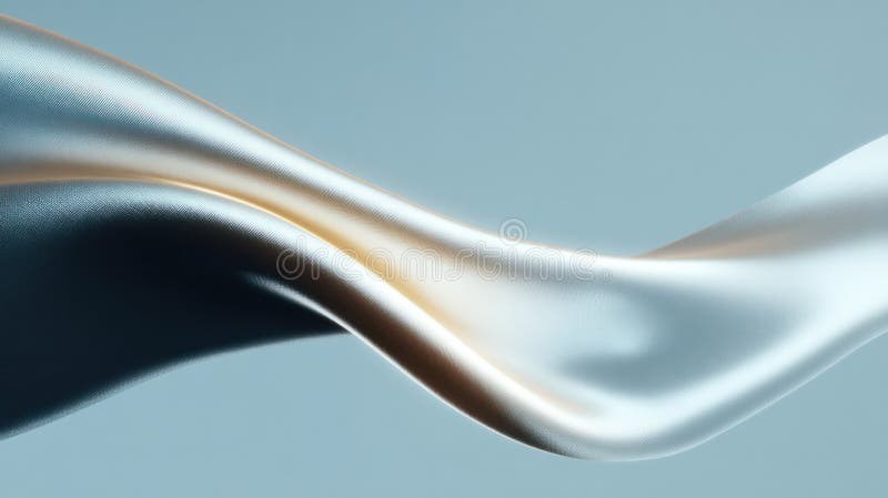 Smooth Flowing Silver and Gold Metallic Fabric Texture with Elegant ...