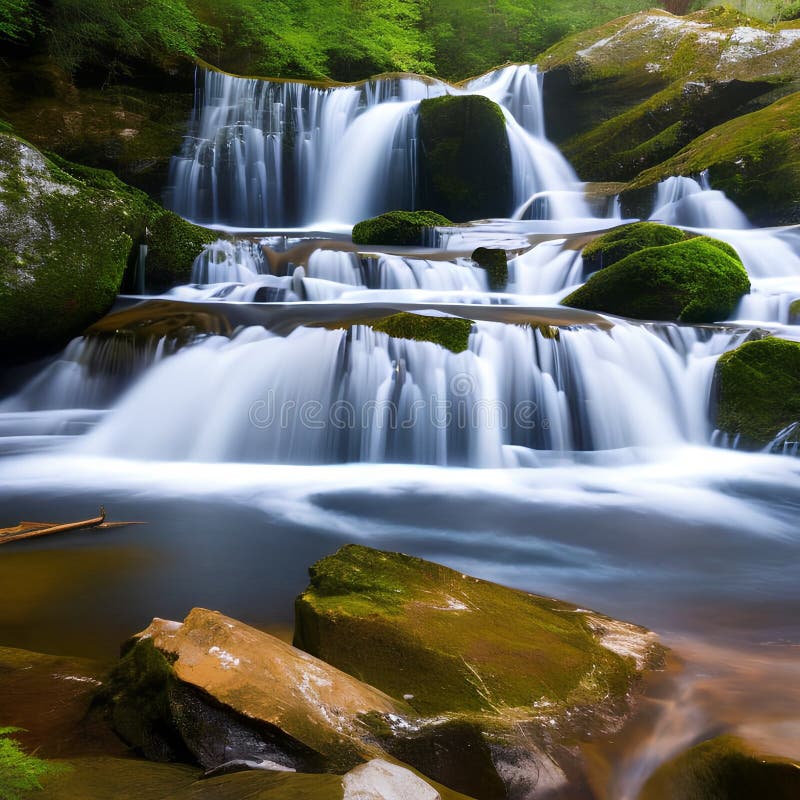A Smooth and Flowing Texture with Waterfalls and Cascading Streams4 ...