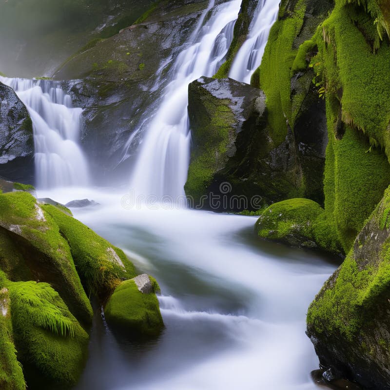 A Smooth and Flowing Texture with Waterfalls and Cascading Streams2 ...