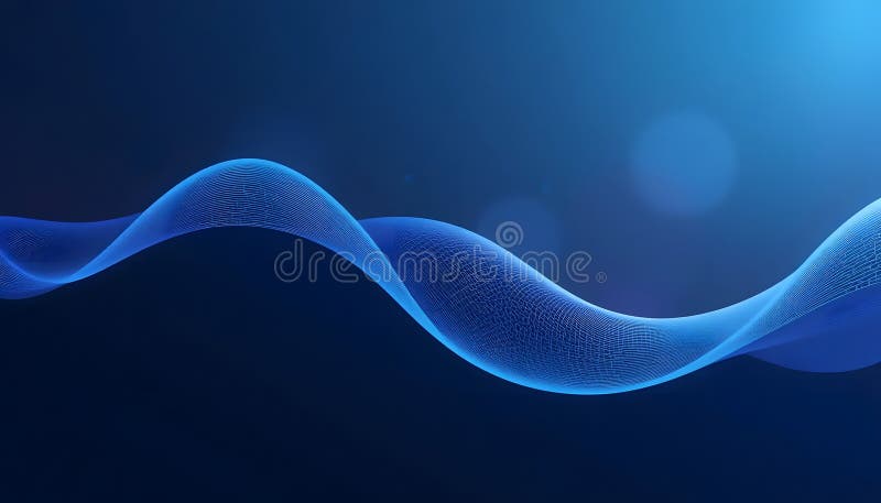 Minimalist Abstract Sound Wave Design with Gradient Blue Background ...