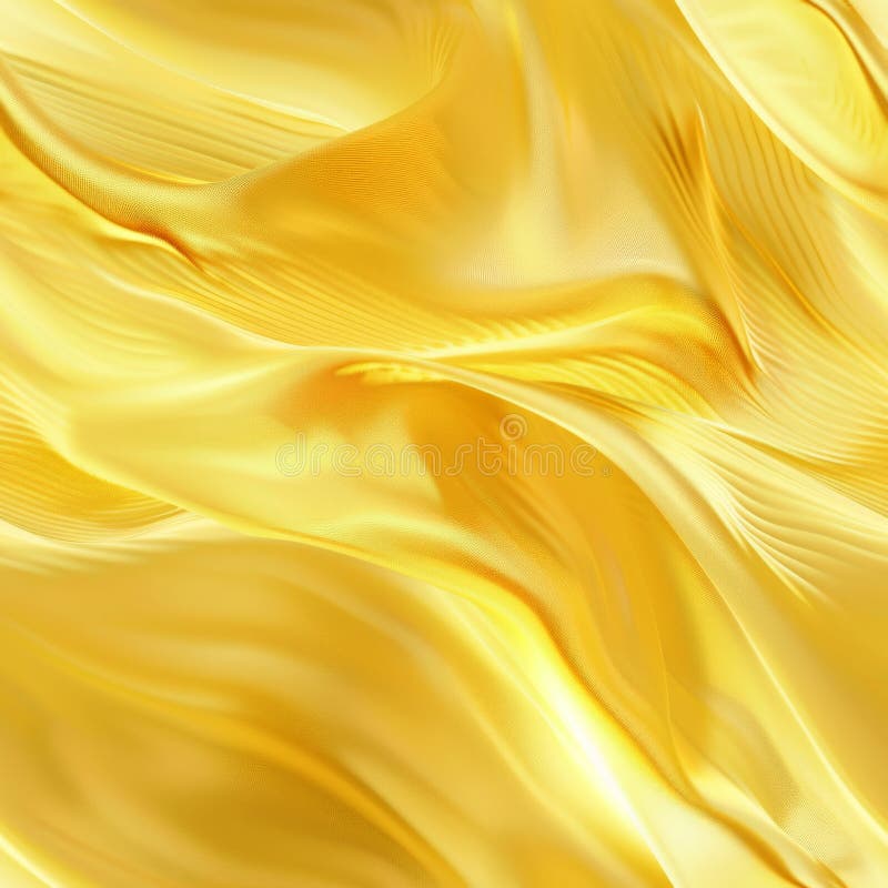 A Smooth, Flowing Yellow Backdrop Showcases Soft Waves and Subtle ...